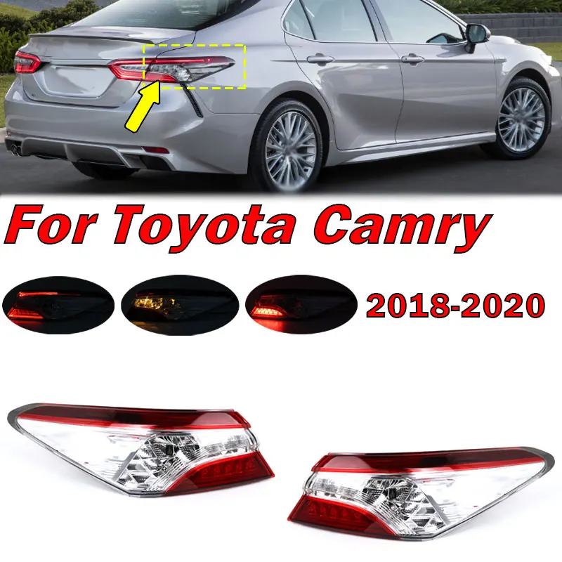 Car-Accessories-For-Toyota-Camry-2018-2019-2020-Rear-LED-Tail-Light ...