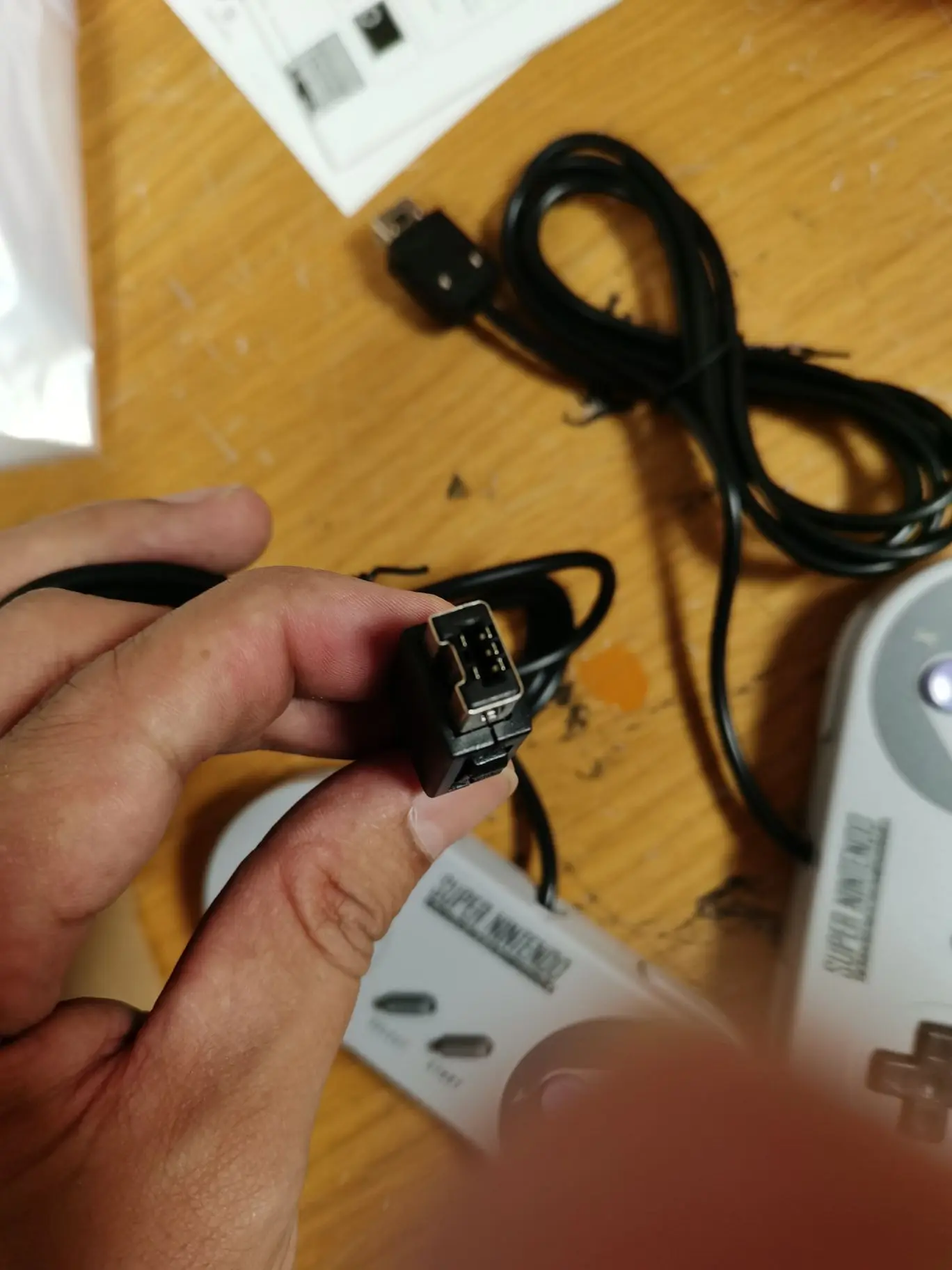 Gamepad para nes/snes/sfc bit game console para coolbaby 9pin console ...