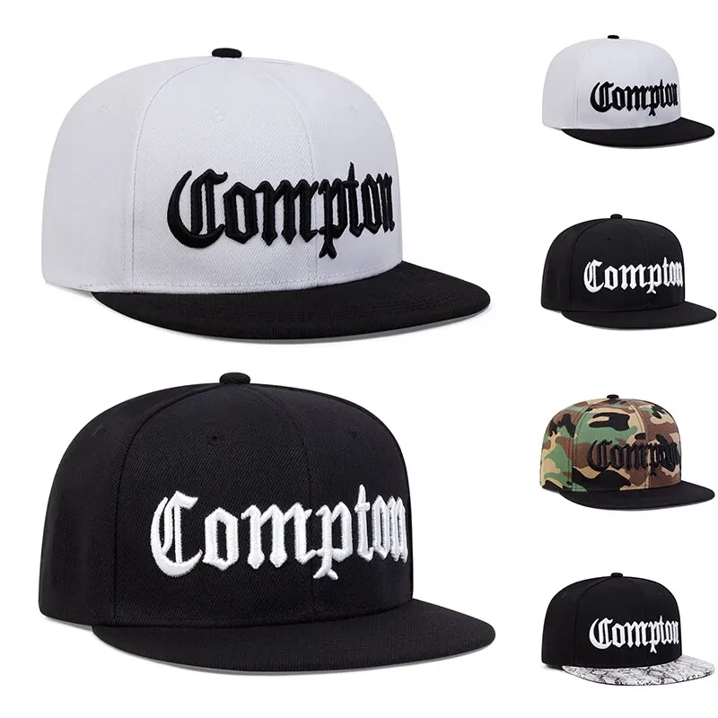 Compton-bordado-de-letras-Unisex-sombreros-de-Hip-hop-gorras-de-b-isbol ...