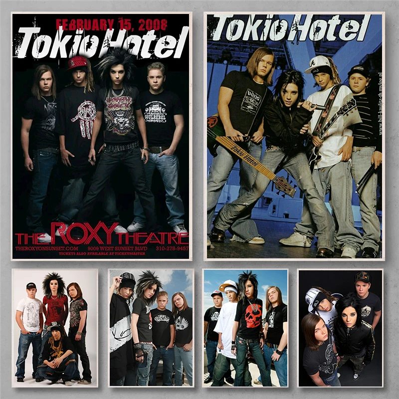 Carteles-de-la-banda-de-Rock-del-Hotel-de-Tokio-Vintage-impresiones-de ...