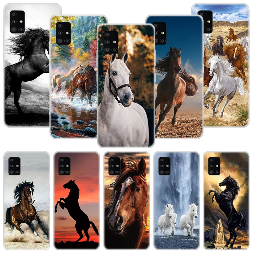 Horse Great Beauty Galloping Phone Case For Samsung Galaxy A52 A53 A54 ...