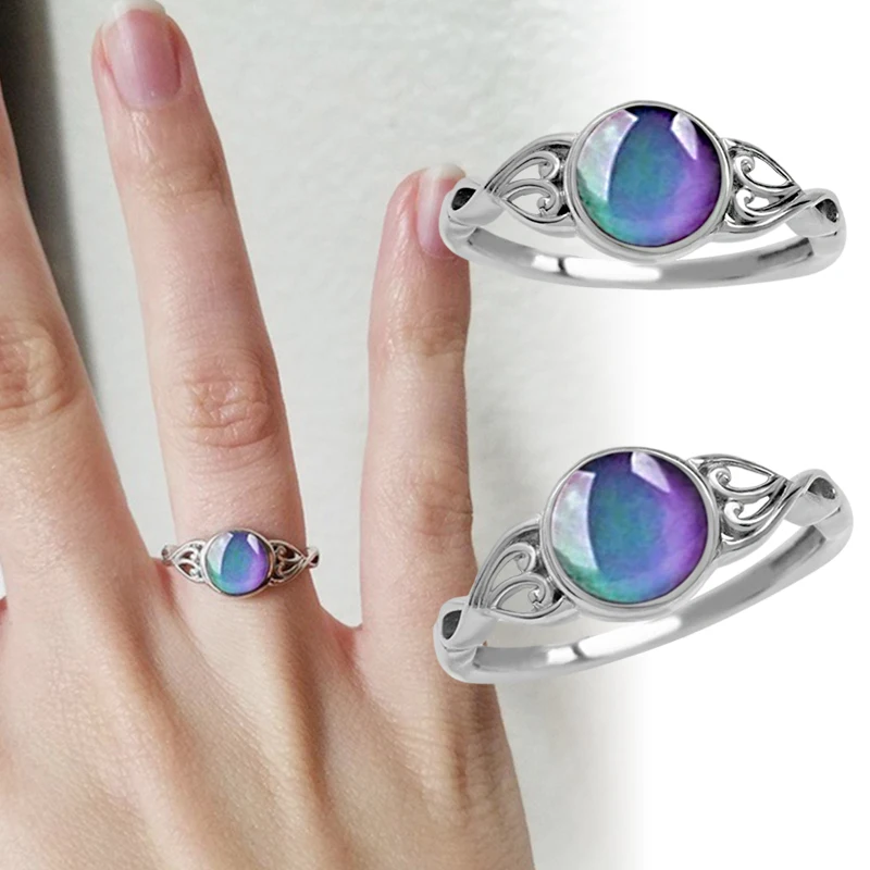 Fashion-Temperature-Change-Mood-Ring-Round-Emotion-Feeling-Changeable ...