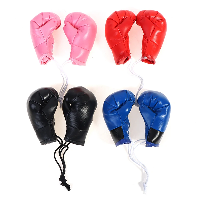 1-Pair-Car-Boxing-Gloves-Hanging-Mirror-Leather-Pendant-In-Car ...