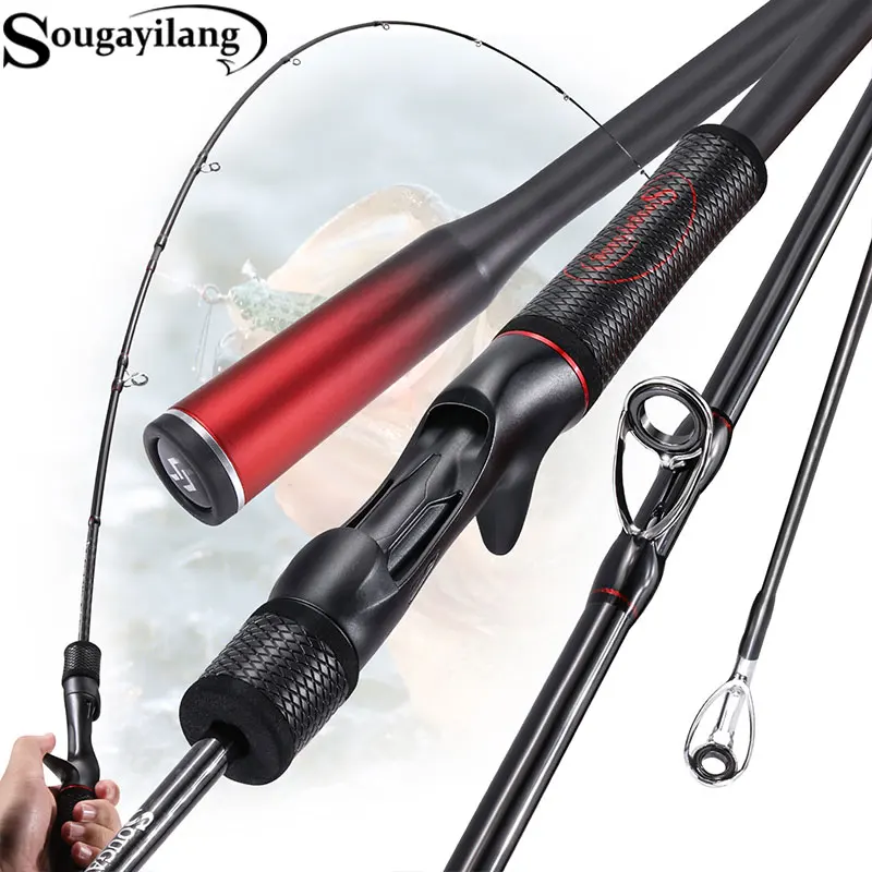 Sougayilang Fishing Rods 1.8m 2 Sections Ultralight Carbon Fiber ...