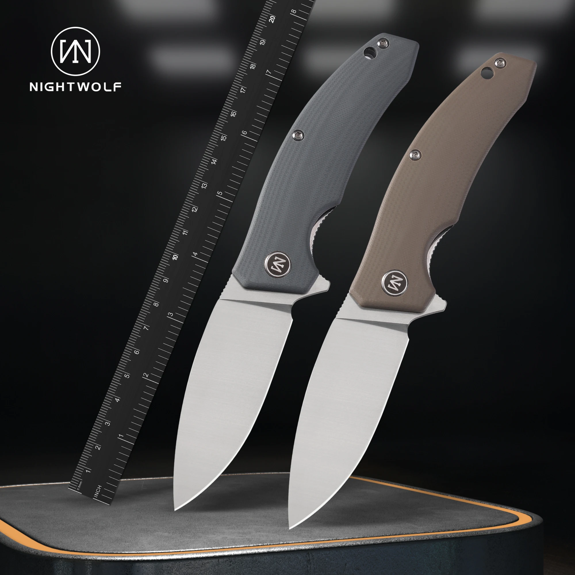 Nightwolf-N05-Pocket-Folding-Knife-Sharp-D2-Steel-Blade-G10-Handle ...