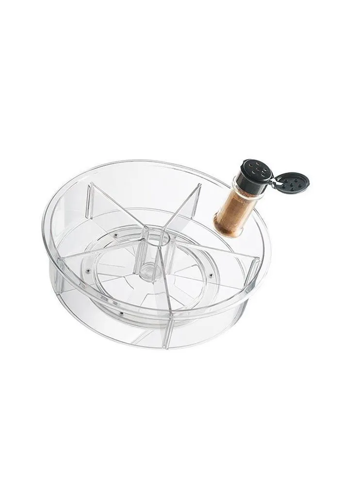 360 ° kitchen transparent circular rotating storage box multifunctional ...