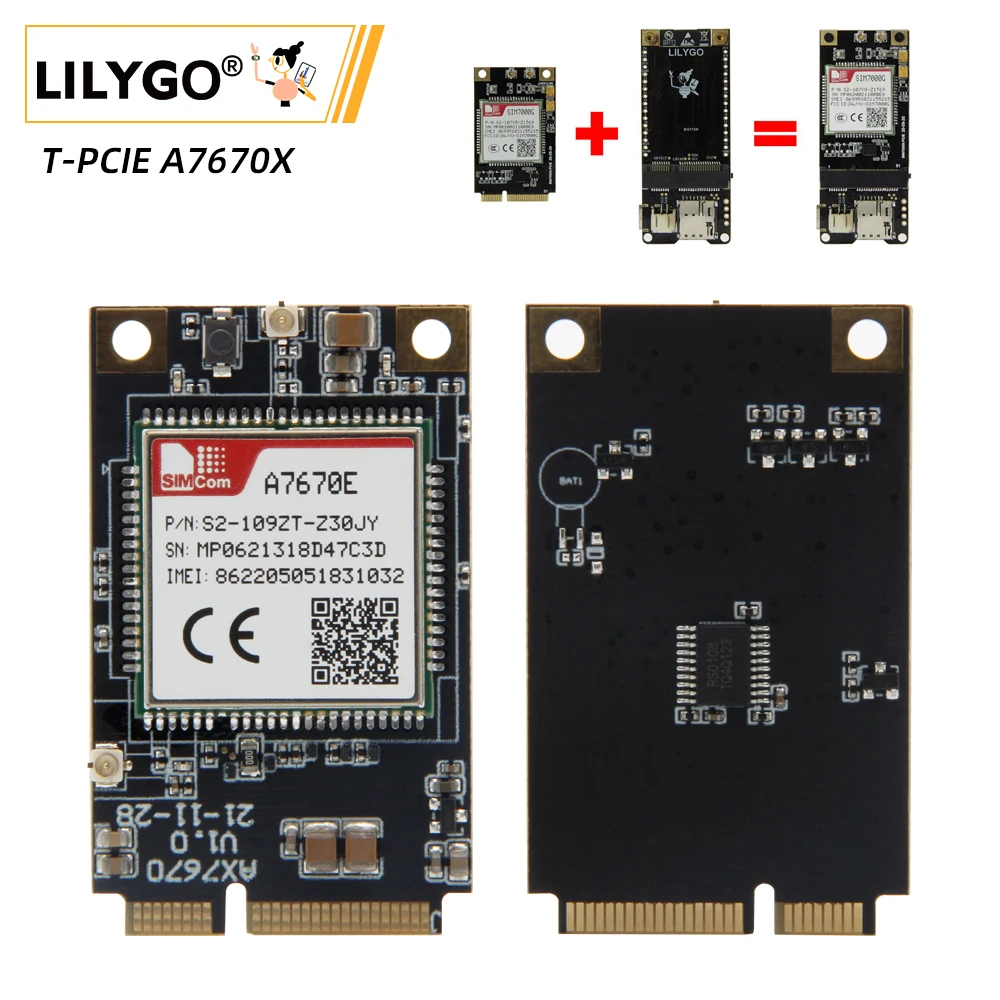 LILYGO-TTGO-T-PCIE-A7670-4G-ESP32-WROVER-B-Development-Board-WIFI-Bluetooth-SIM-Series ...