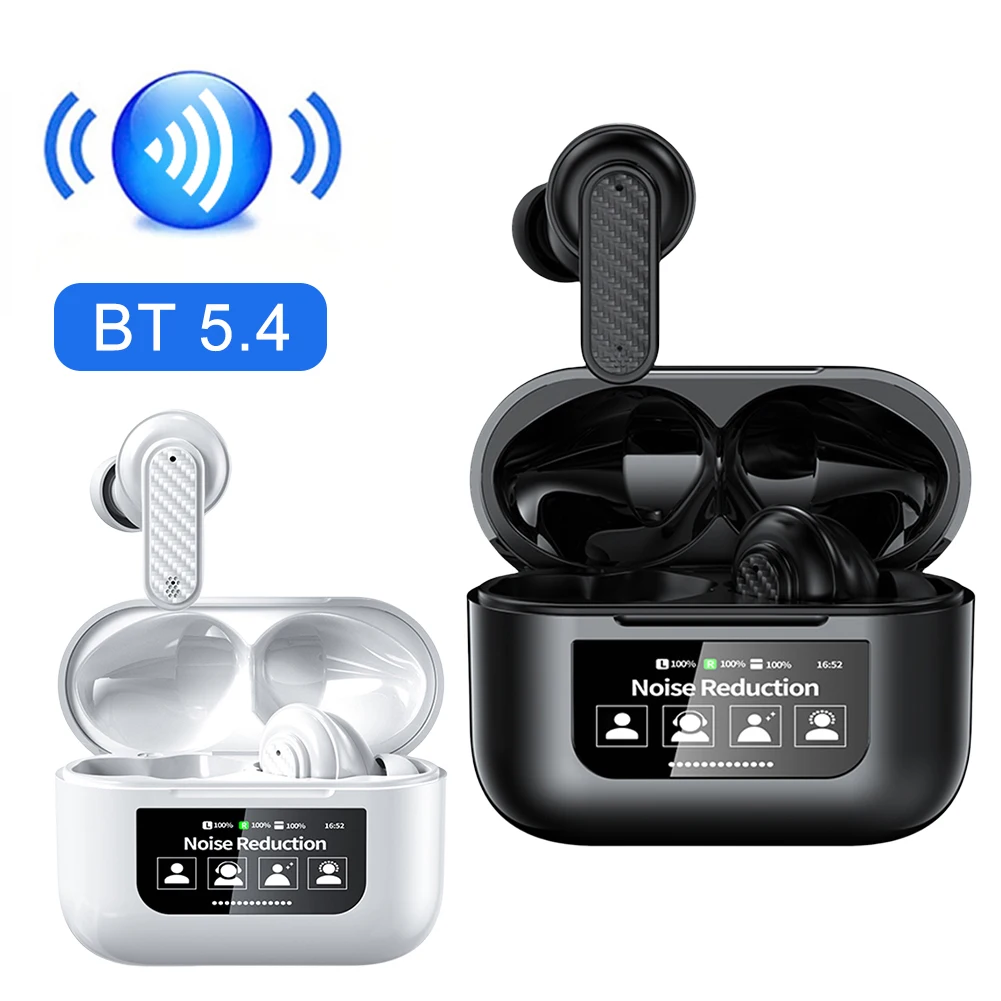 AI Earphone Translator Bluetooth 5.4 Real Time Translator Earphones ...