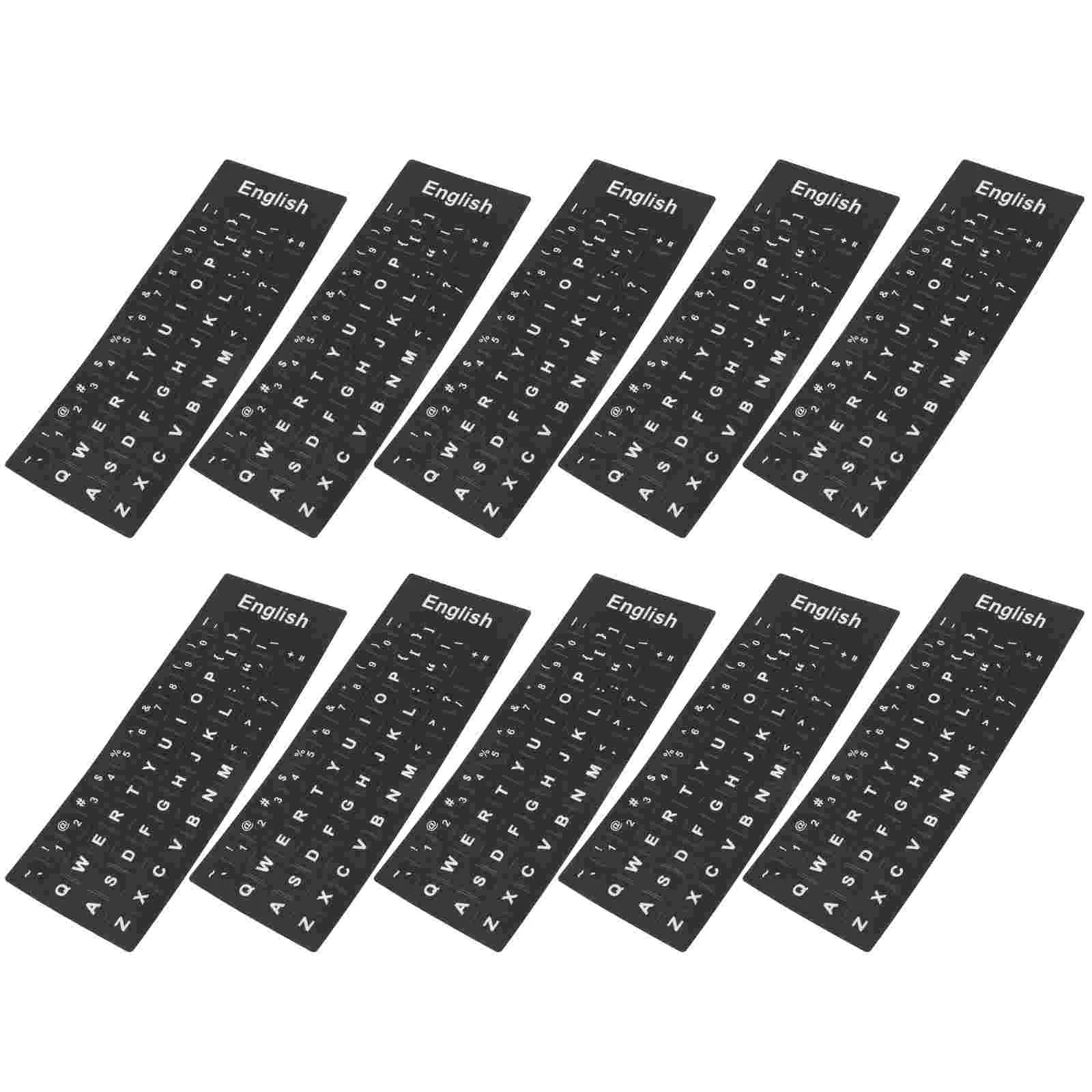 10-Sheets-Keyboard-Stickers-Language-Qwerty-Label-English-Replacement ...