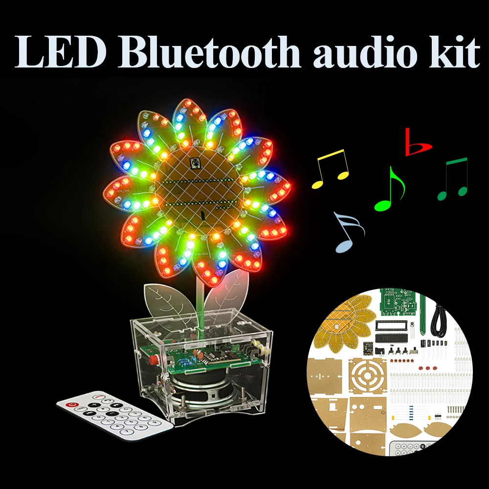 Sunflower-Bluetooth-Sound-LED-Kit-Animation-Mode-Music-Spectrum ...
