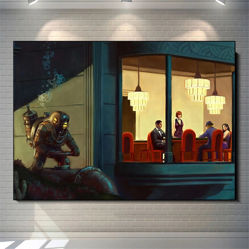 Modern-Bioshock-Poster-Canvas-Painting-Wall-Art-Posters-and-Print-Wall ...