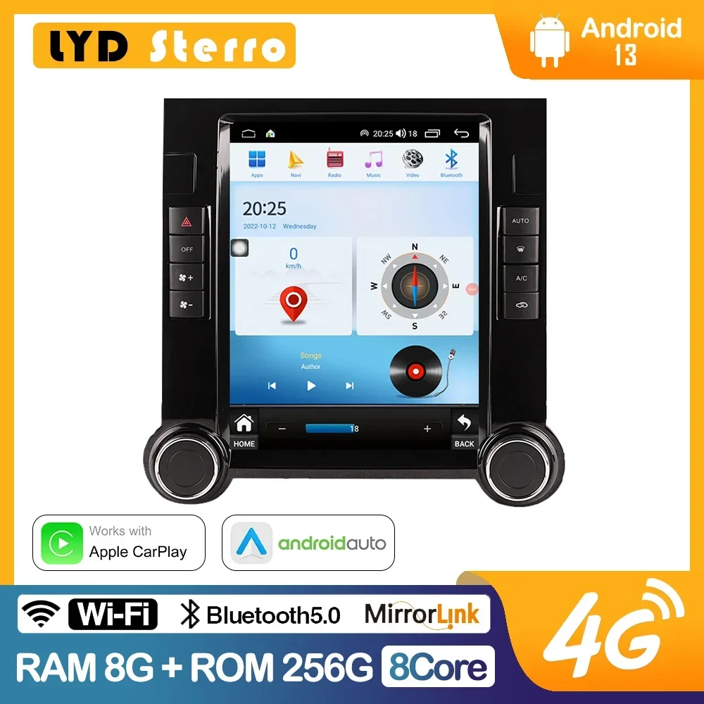 LYD-Sterro-For-Volkswagen-Vw-Touareg-2003-2010-Android-13-Auto ...