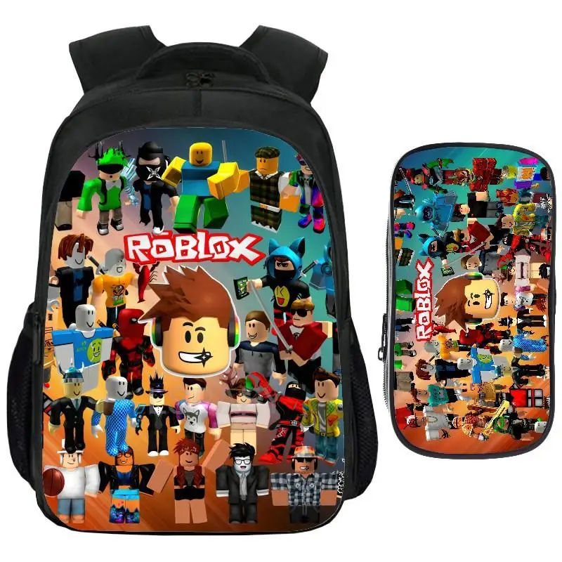 16-Inch-Hot-ROBLOX-3D-Print-Children-School-Bags-Orthopedic-Backpack ...