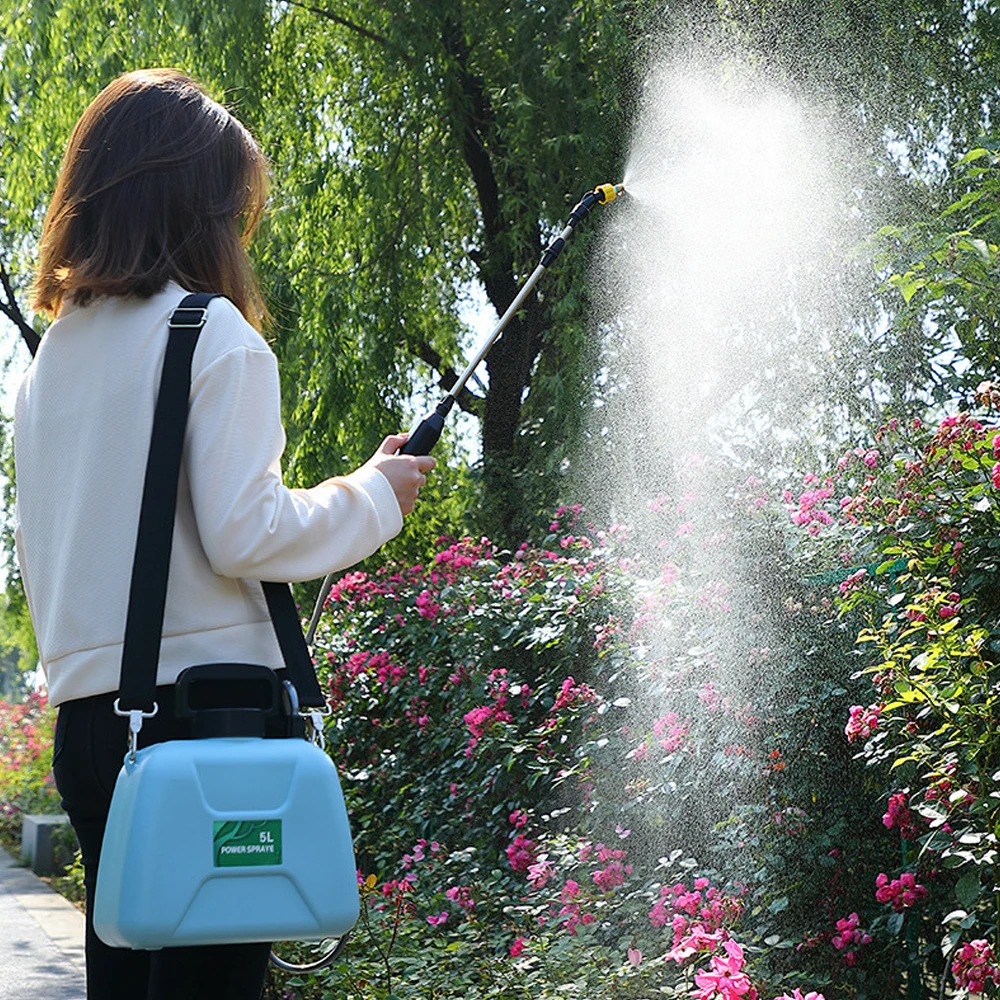 5l Electric Sprayer Garden Automatic Atomization Shouldered Sprinkler ...