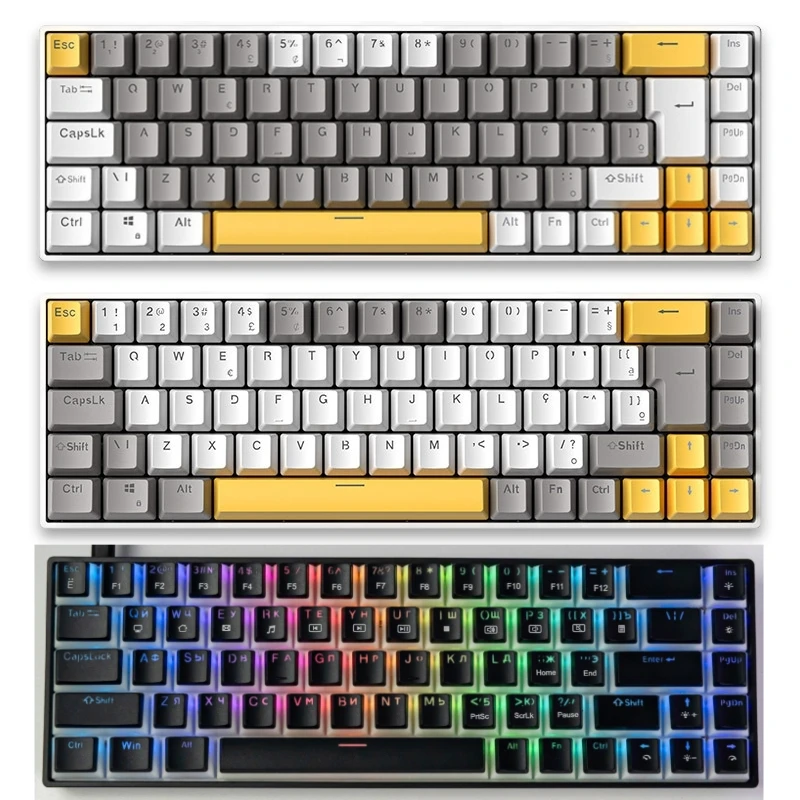 Spanish Mechanical Keyboard Spanish ISO Layout Portuguese Russian ...