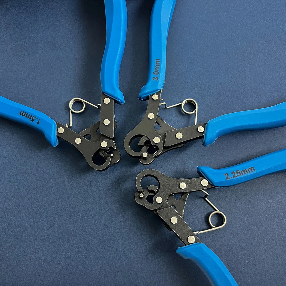 9-needle rolling needle pliers Circular nozzle winding C circle 14k ...
