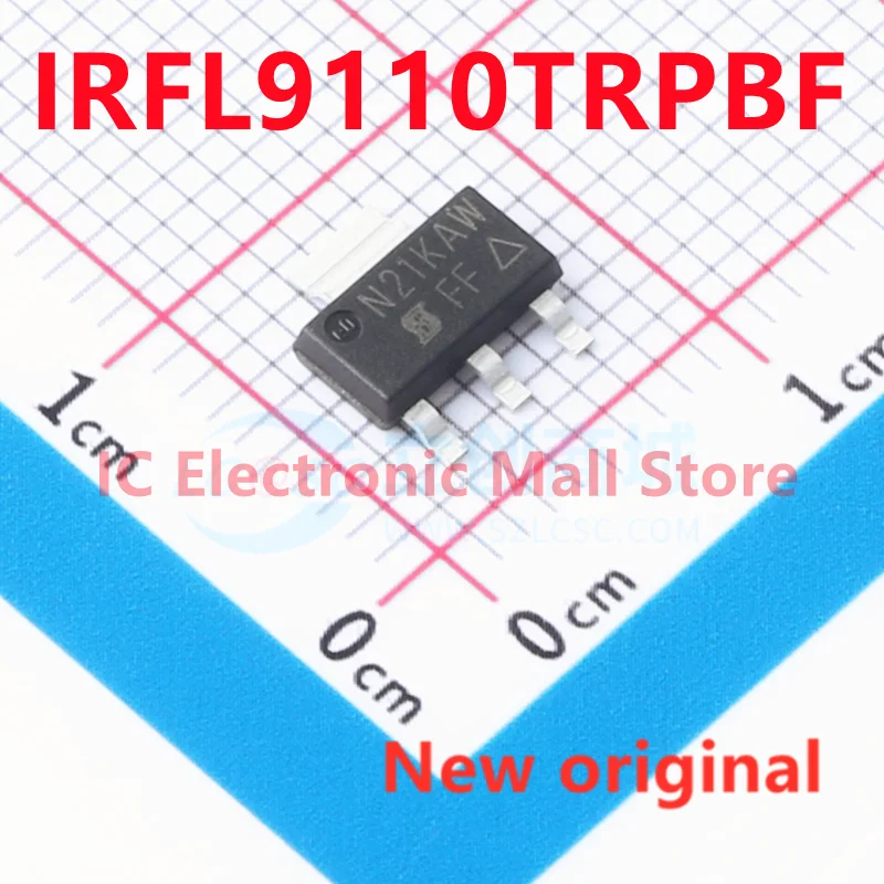 10PCS-LOT-New-Original-IRFL9110TRPBF-IRFL9110-FF-SOT-223-100V-1-1A ...