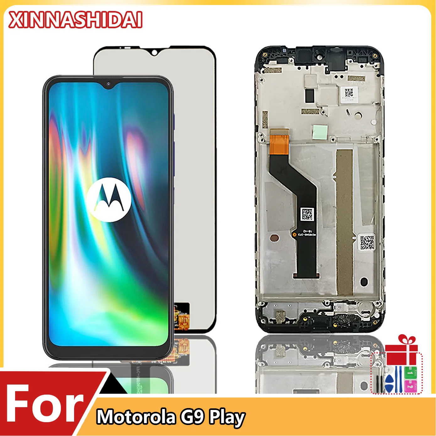 For-Motorola-Moto-G9-Play-lcd-display-with-frame-touch-Panel-screen-for ...