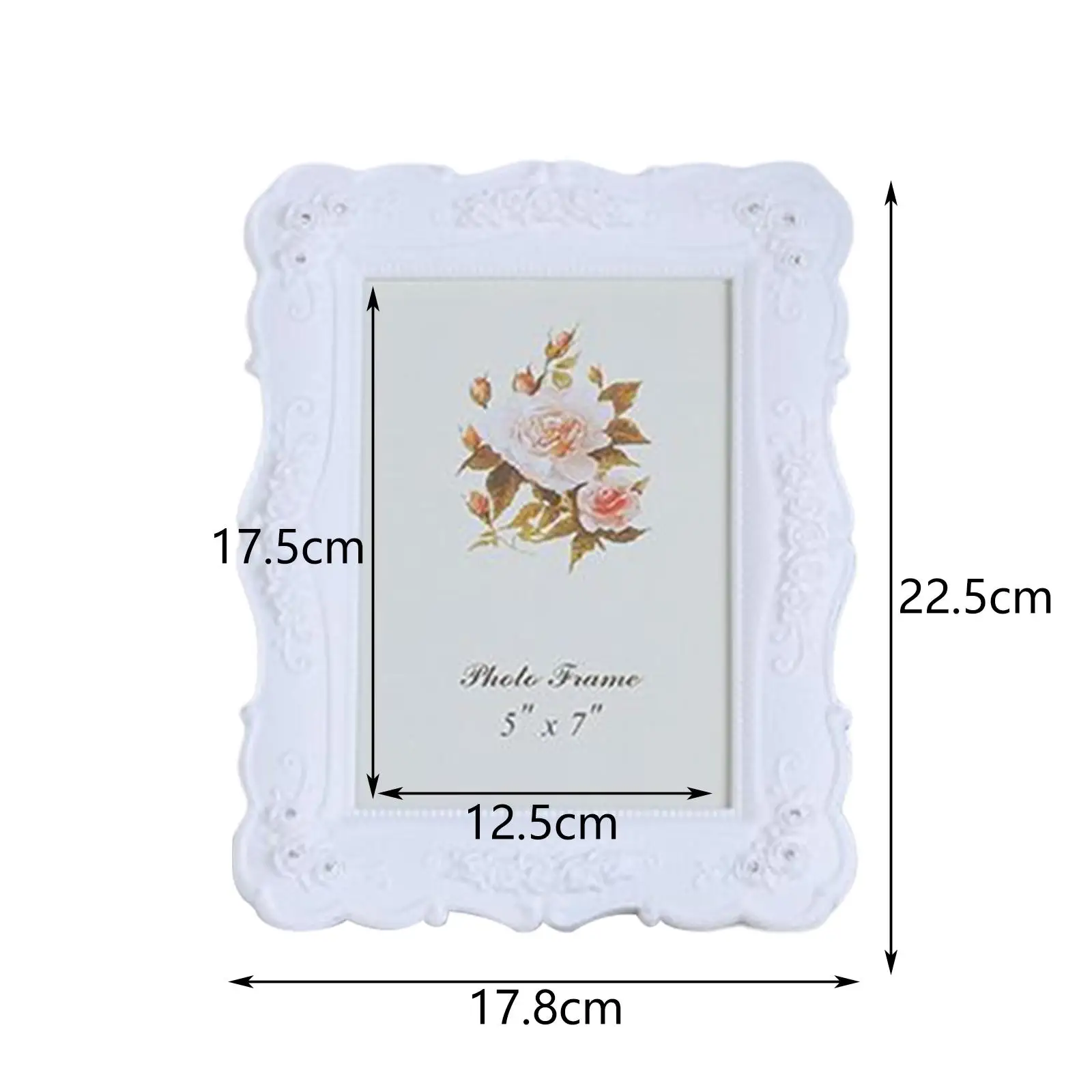 Elegant Picture Frame Rose Photo Frames Photo Display for Office Ornament