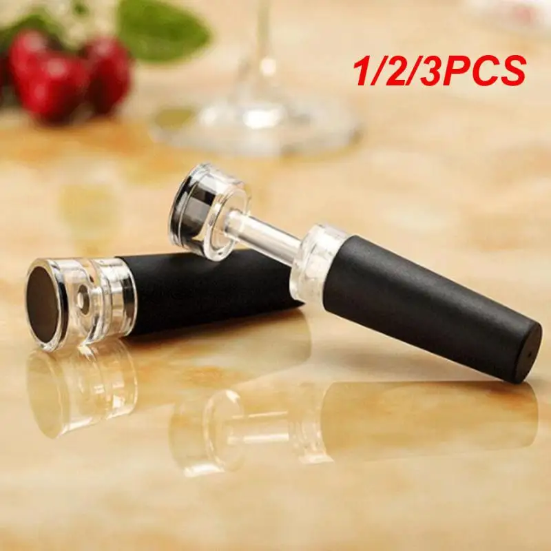 1-2-3PCS-Silicone-Bottle-Stoppers-with-Built-in-Vacuum-Reusable-Wine ...