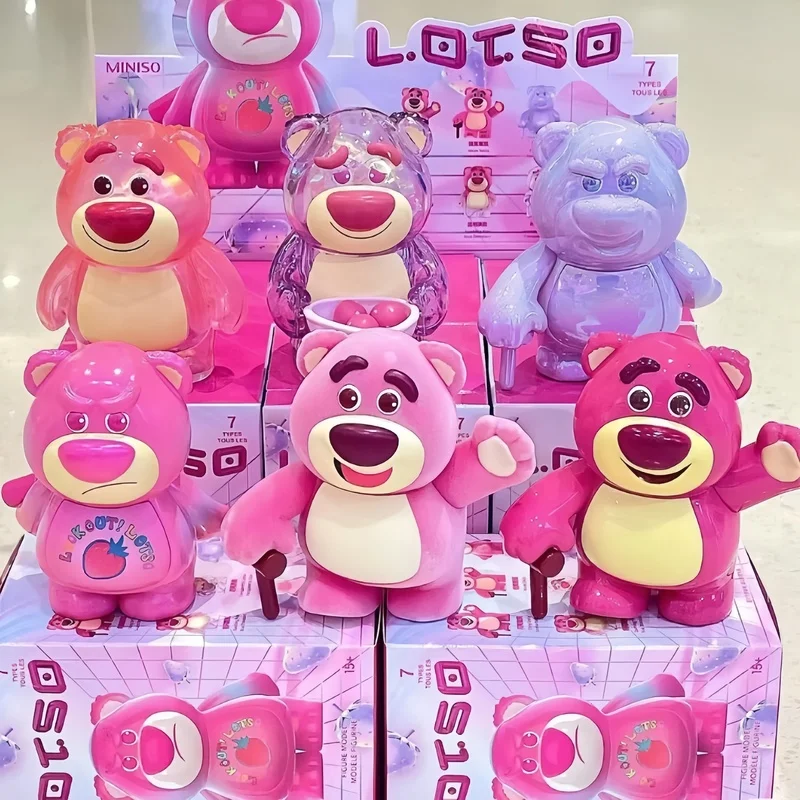 Miniso-Disney-Strawberry-Bear-Versatile-Lotso-Blind-Box-Toy-Story-Lotso ...