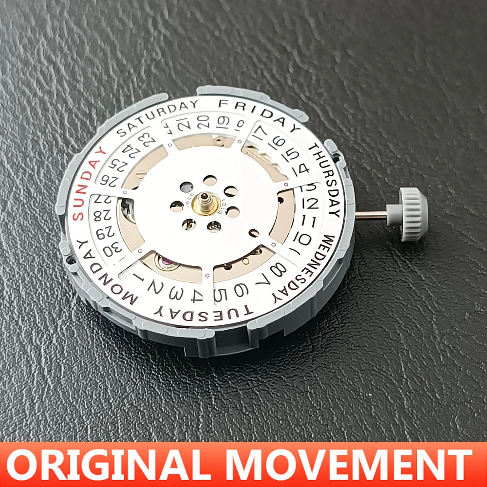 Imported 8285 movement High Accuracy dual calendar white movement 8285 ...