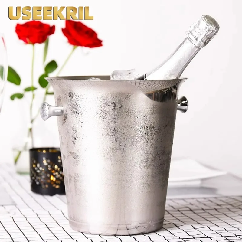 Stainless-Steel-Red-Wine-Ice-Bucket-European-Style-Ice-Buckets-Large ...
