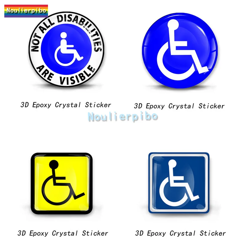 Disability Stickers 10pcs Handicap Parking Signs Disabled Wheelchair ...