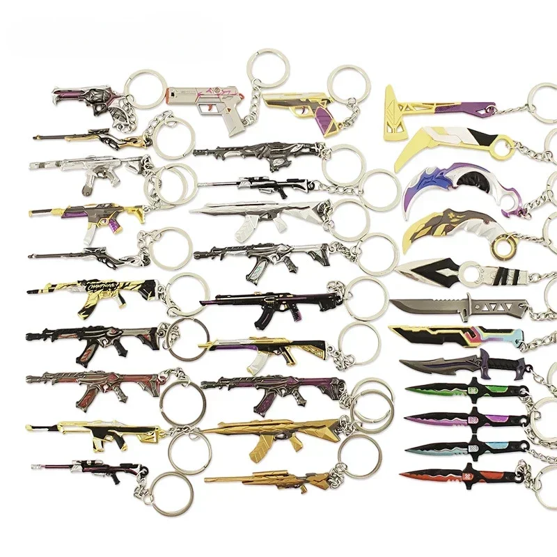 Valorant-Keychains-Collection-AGENTS-Weapon-Model-Game-Peripheral-Metal ...