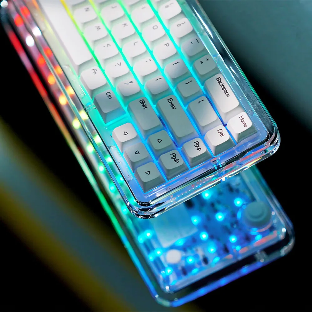 FirstBlood-B67-Crystal-Mechanical-Keyboard-Gaming-Machincal-Cool-RGB ...