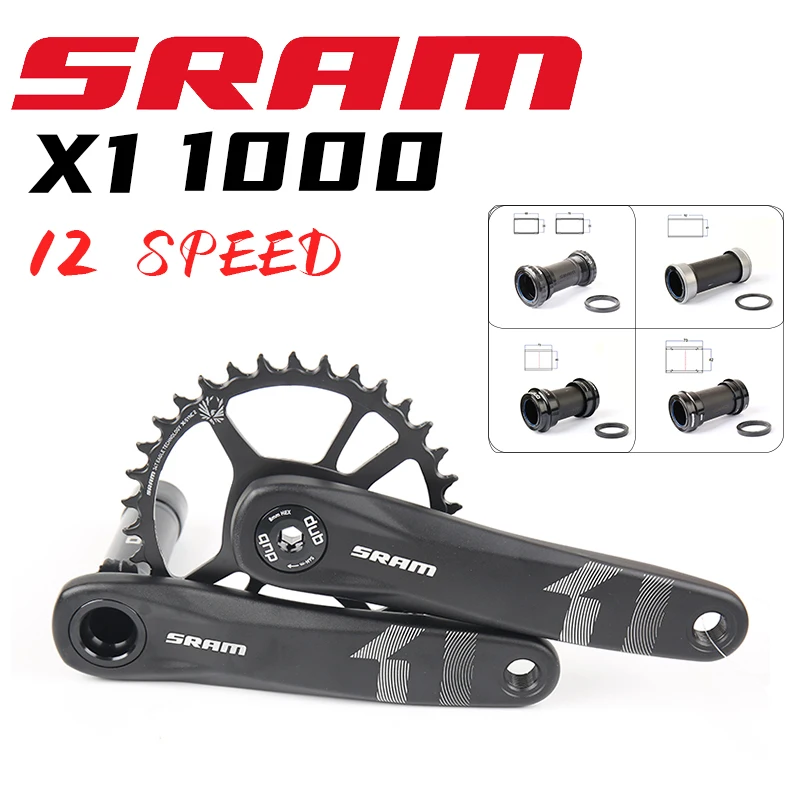 SRAM-platos y bielas FC X1 1000 EAGLE, 12 velocidades, DUB 34T, 170mm ...