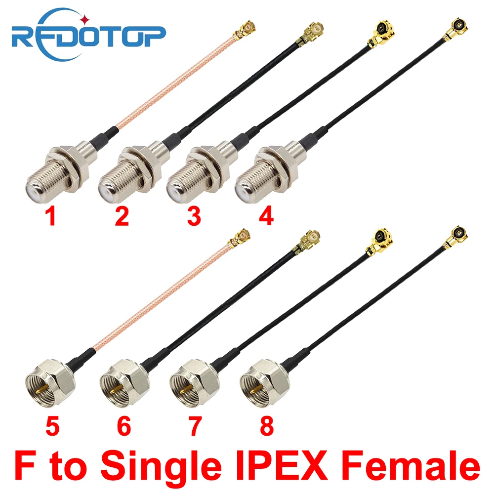 1PCS-F-Type-Connector-to-U-fl-IPX1-MHF4-IPEX-1-Female-RF-Coaxial-Cable ...