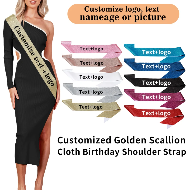 Banda-de-sat-n-con-purpurina-personalizada-banda-de-sat-n-personalizada ...