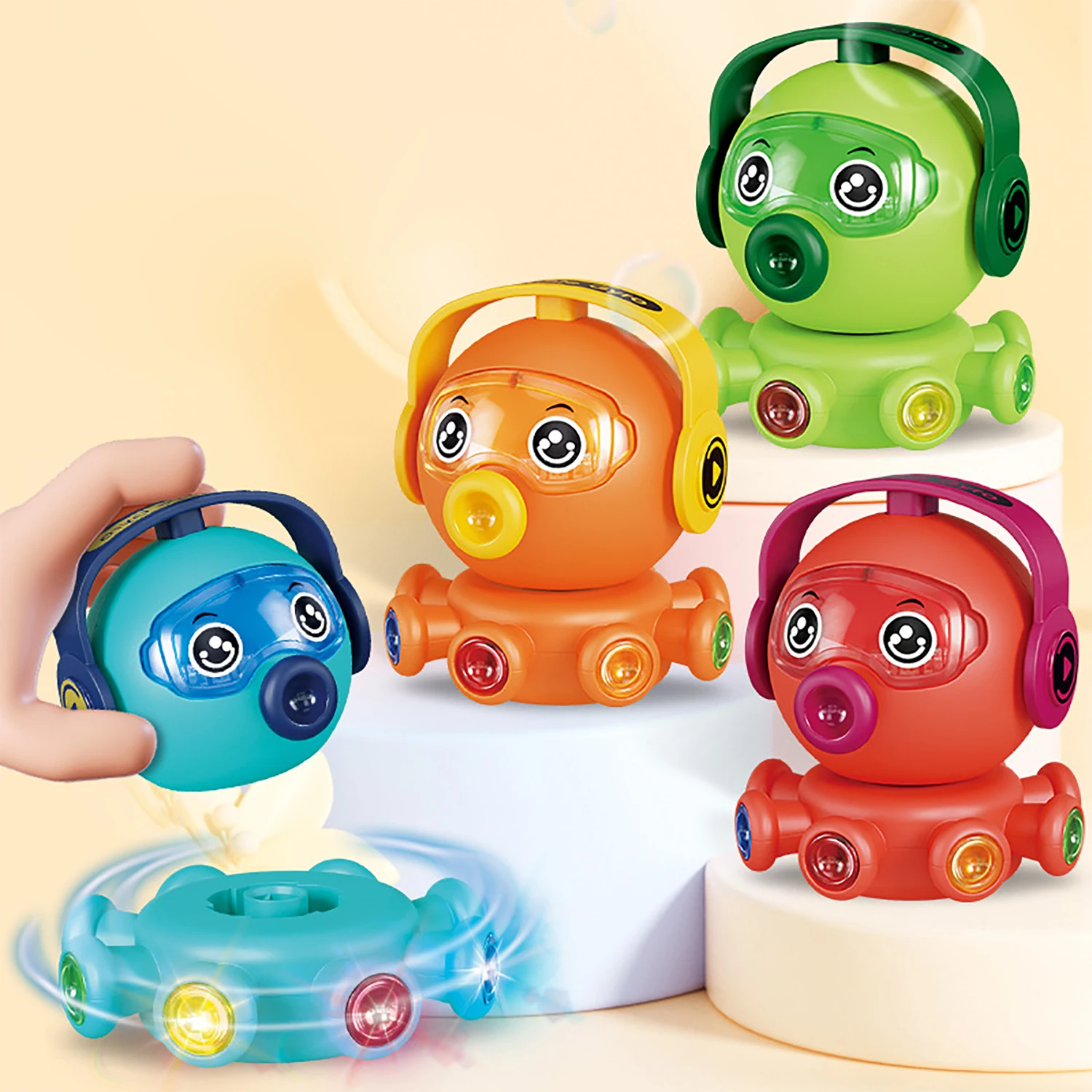 Cartoon-new-and-unique-octopus-gyro-press-combat-luminous-children-s ...