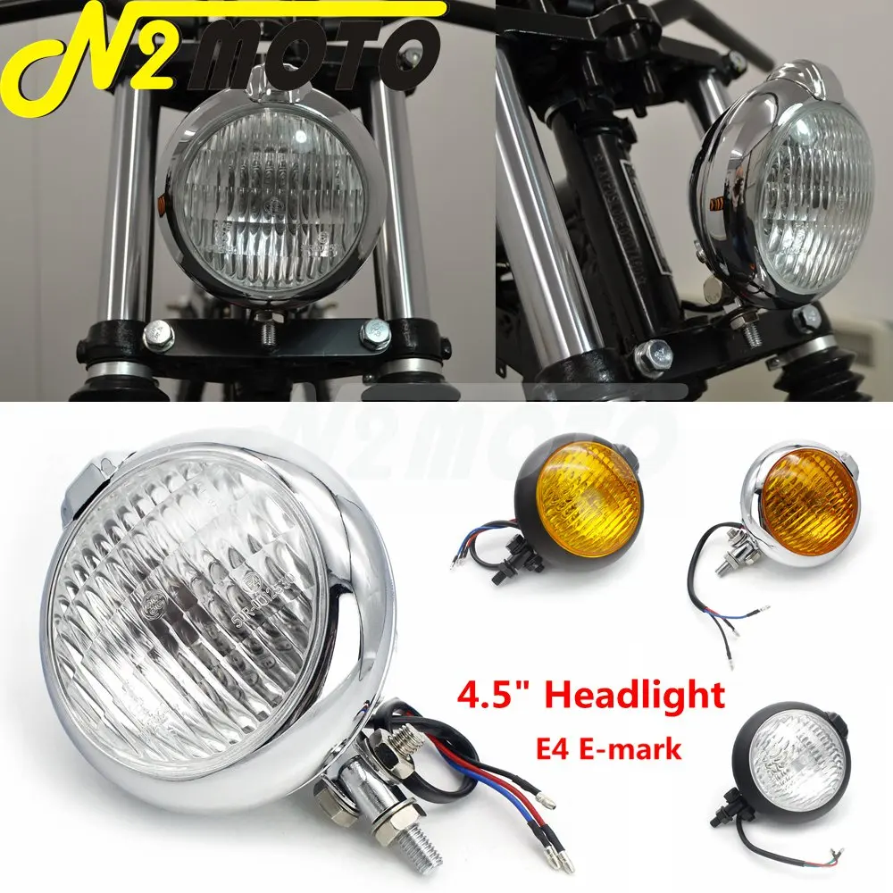 Faro Vintage de 4,5 pulgadas para motocicleta, accesorio personalizado ...