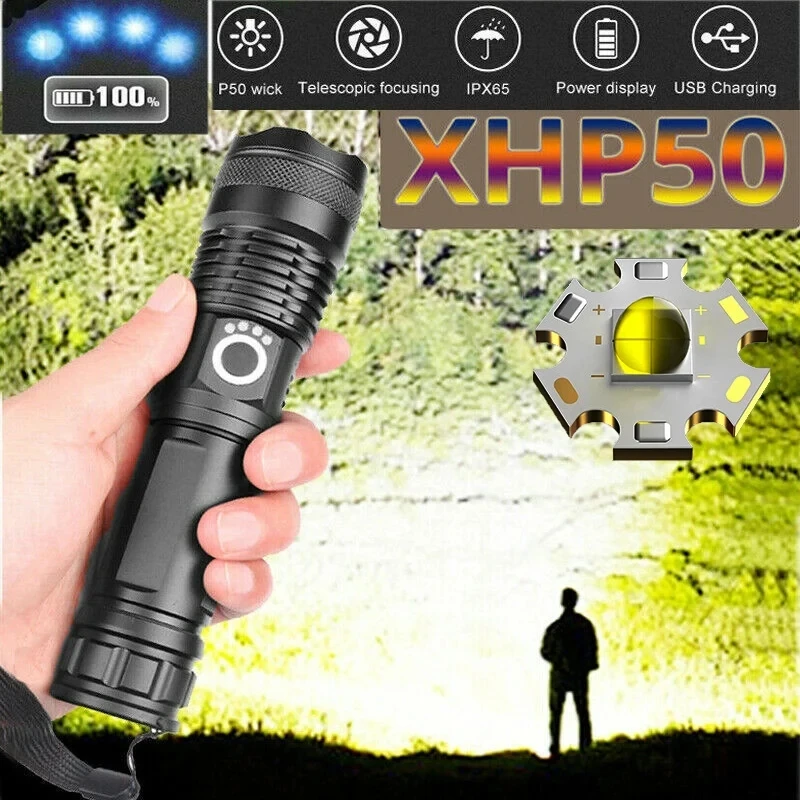 XHP50-Powerful-LED-Flashlights-High-Brightness-Camping-Lantern-Strong ...