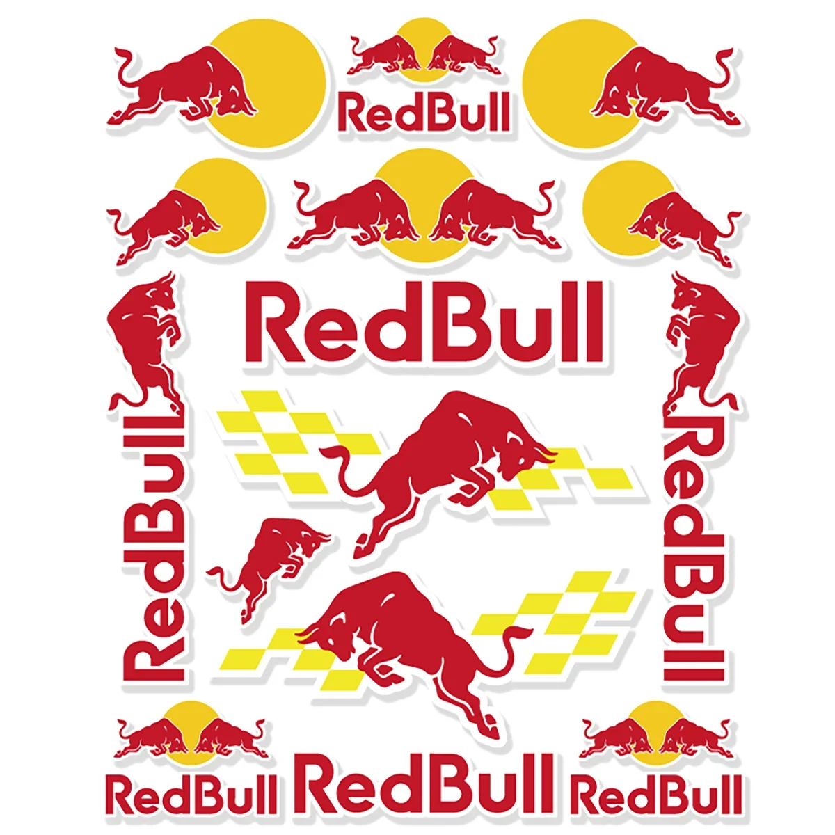 Motorrad-Red-Bull-Aufkleber-Logo-Auto-Motorrad-Karosserie-Kraftstoff ...