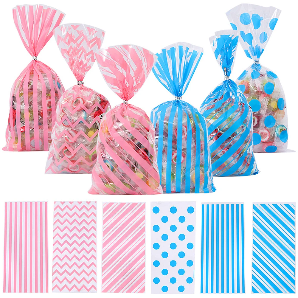 50pcs-Blue-Pink-Plastic-Candy-Bags-Clear-Cellophane-Gift-Treat-Packaging-Bag-for-Baby-Shower ...