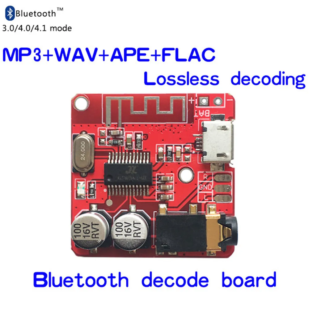 DIY-Bluetooth-Audio-Receiver-Board-Bluetooth-5-0-MP3-Lossless-Car-Audio ...