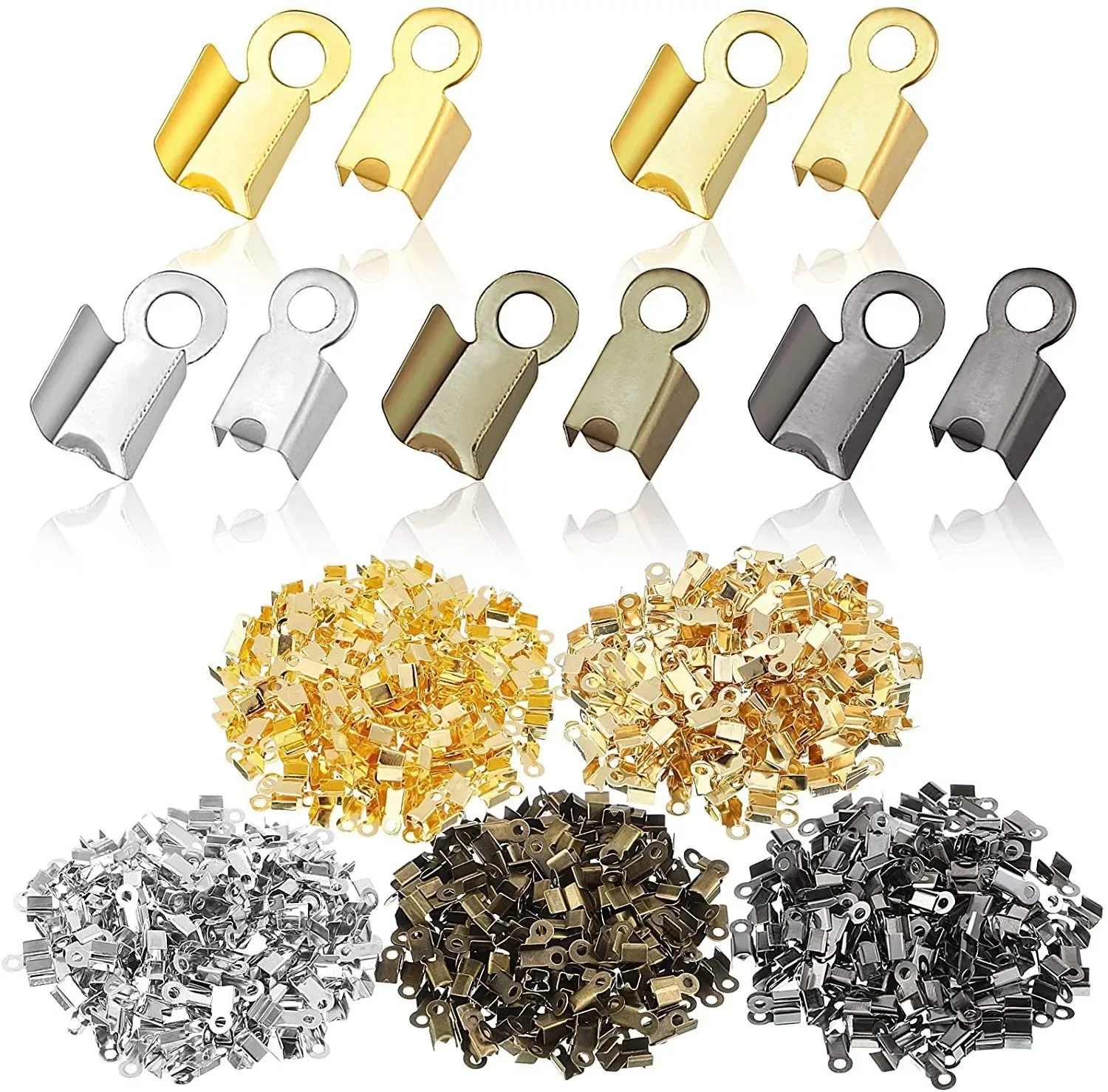 Diy-Handmade-Jewelry-Accessories-1000pcs-pack-Leather-Rope-Clip-Fishing ...