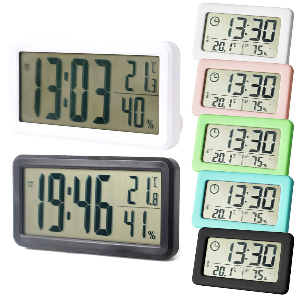 Digital-Alarm-Clocks-Nordic-Table-Clocks-Temperature-LED-Thermometer ...