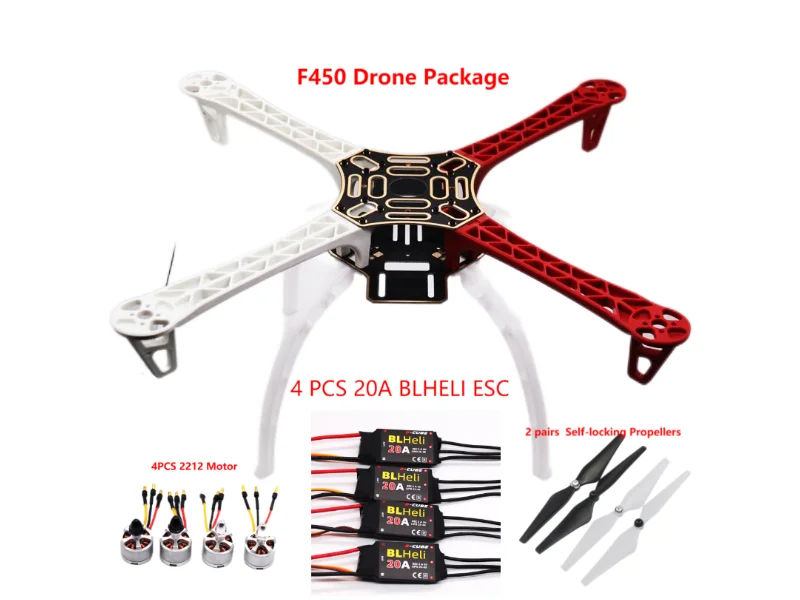 F450 Drone Kit With 450 Frame For APM PIXHAWK 4 Axis RC Multicopter ...