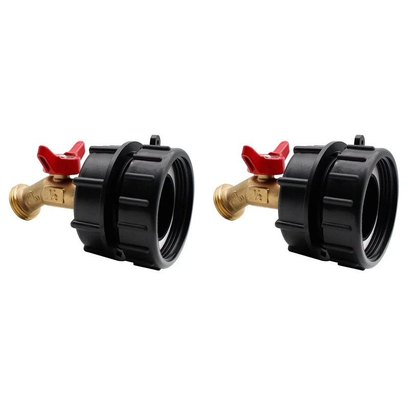 2X-IBC-Tote-Fitting-275-330-Gallon-IBC-Tote-Tank-Adapter-Fine-Thread ...
