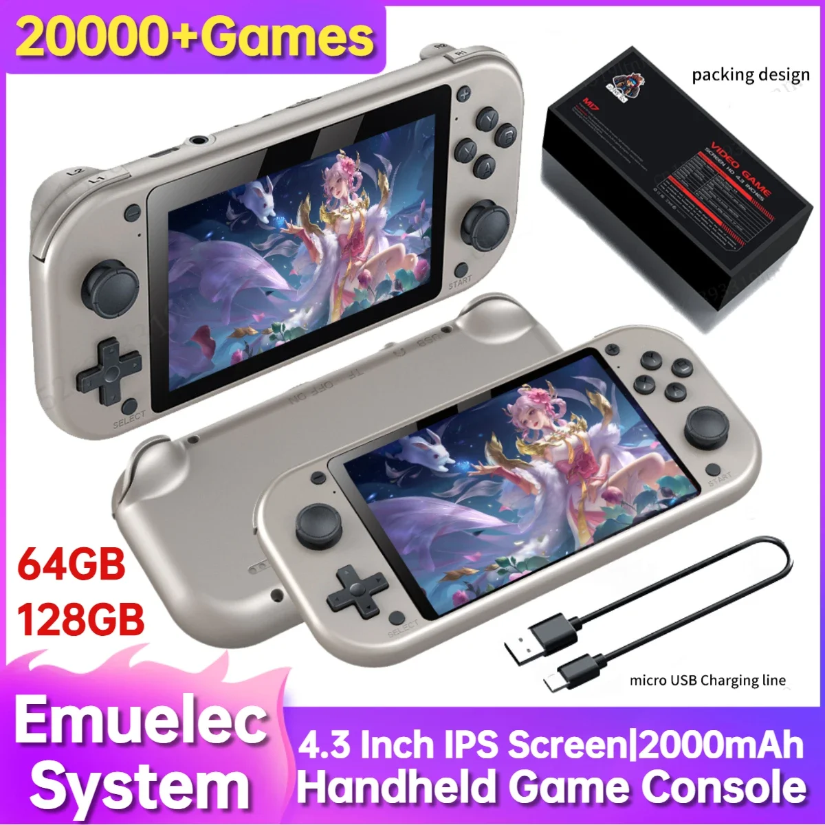Emuelec-consola-de-videojuegos-Retro-M17-videoconsola-port-til-con ...