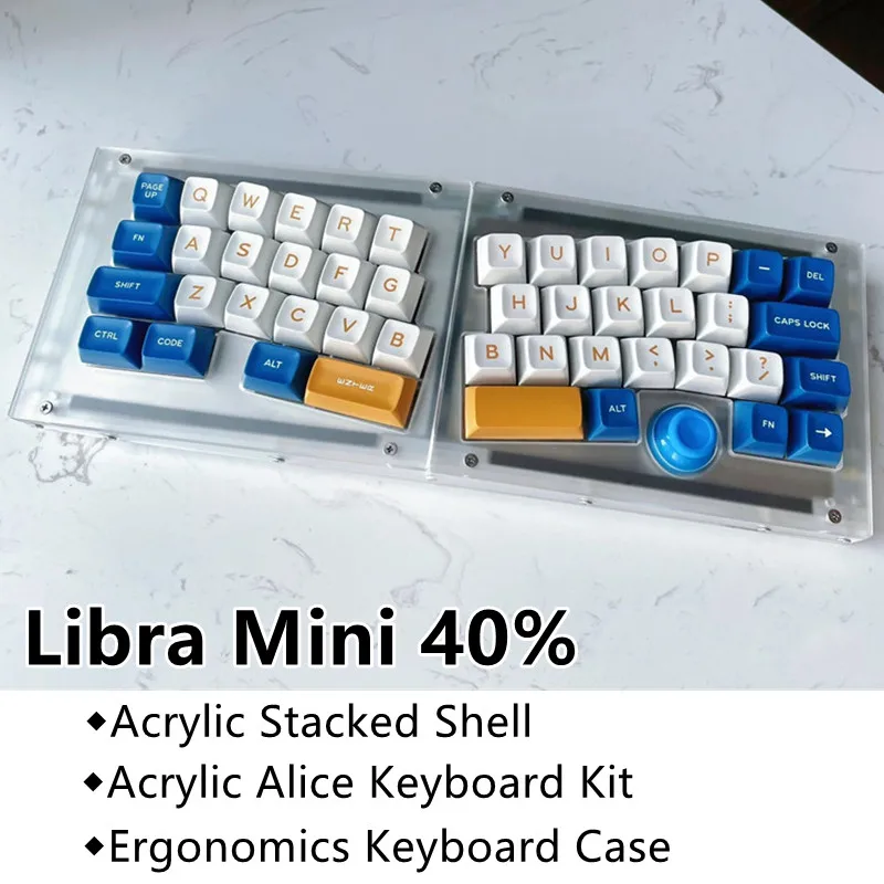In-Stock-Libra-Mini-40-Acrylic-Alice-Keyboard-Kit-Ergonomics-Keyboard ...