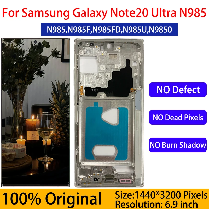 Original-N986B-Display-For-Samsung-Galaxy-Note-20-Ultra-Panel-With ...