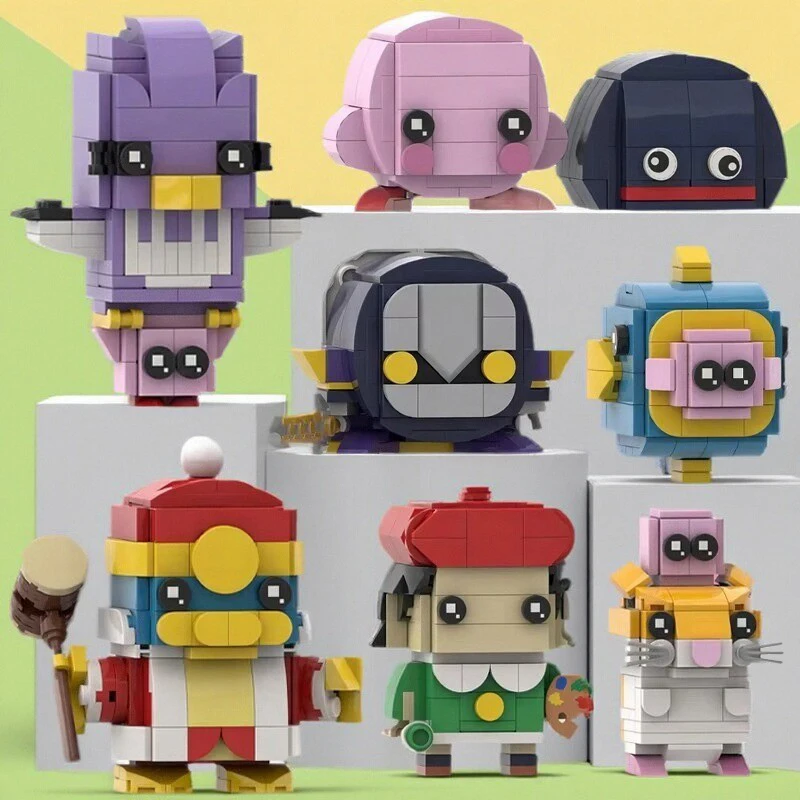 MOC Hot Game Animated Character Cute Kirbys Building Blocks Model ...