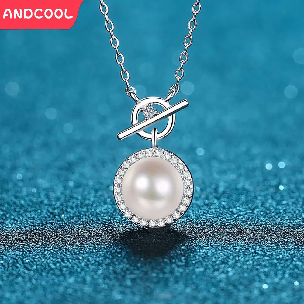Andcool-Freshwater-Pearl-Necklace-925-Silver-Jewelry-Certified-Original-Math-Null-Set-Symbols ...