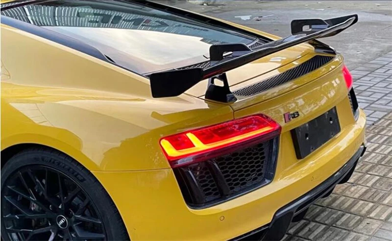 Real Carbon Fiber Spoiler For Audi R8 V8 V10 2007-2016 High Quality ...