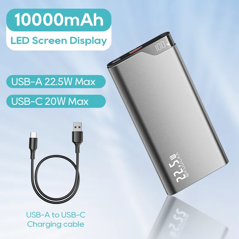 KUULAA Power Bank 10000mAh Portable Charger PowerBank 22.5W Fast ...